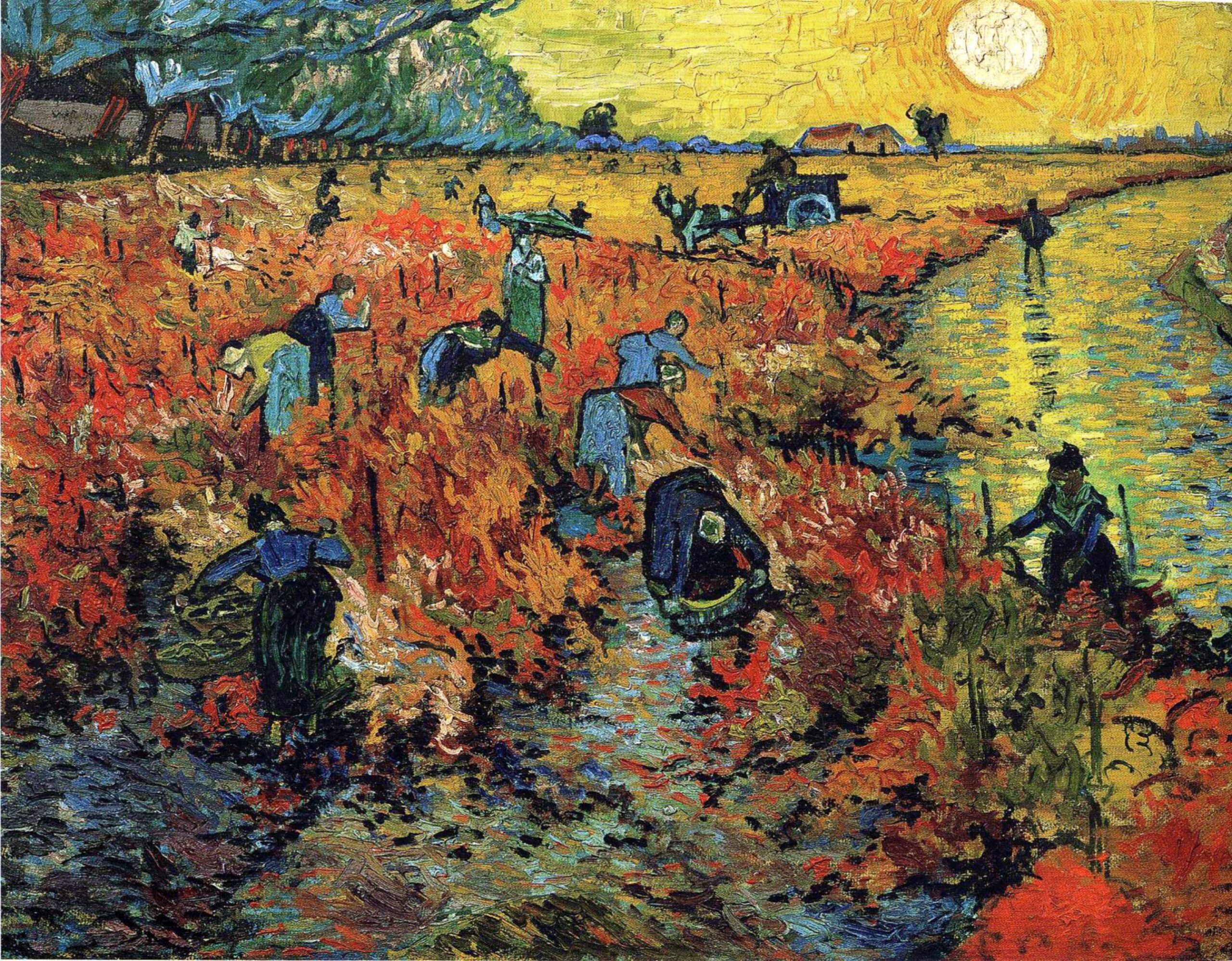 “The Red Vineyard” by Vincent van Gogh – Daily Dose of Art