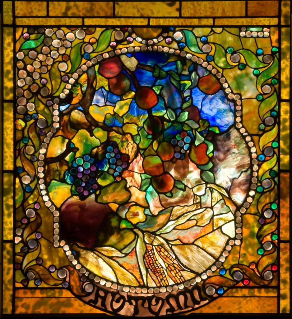 Autumn Panel, "Four Seasons" by Louis Comfort Tiffany | Daily Dose of Art